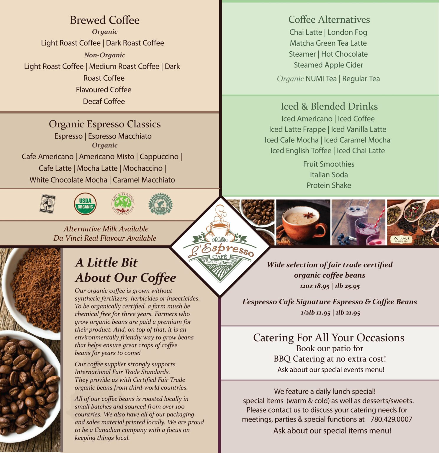 Menu – L'Espresso Cafe